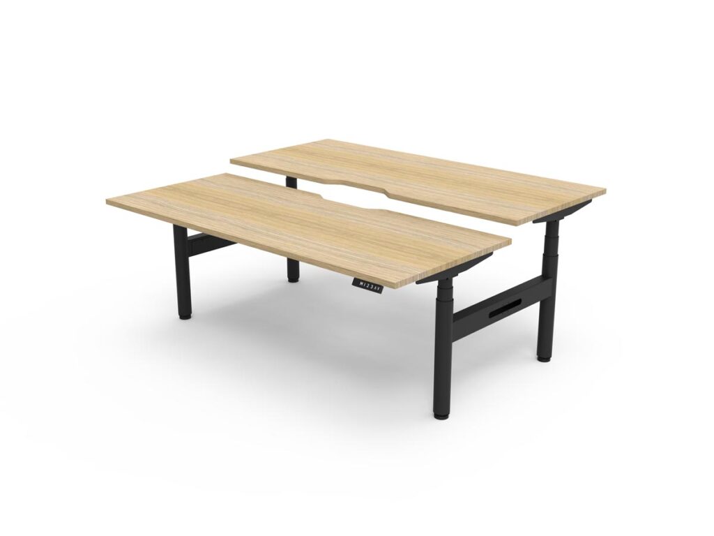 FX Halo+ Height Adjustable Back to Back Desks | Image Business Furniture
