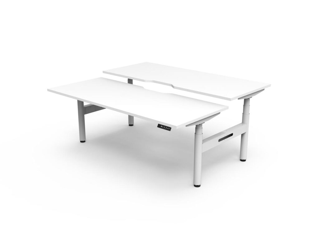 FX Halo+ Height Adjustable Back to Back Desks | Image Business Furniture