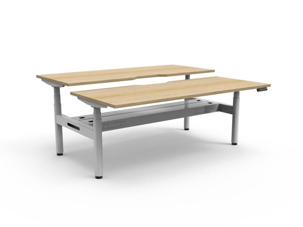 FX Halo+ Height Adjustable Back to Back Desks | Image Business Furniture